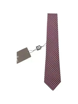 Kiton Geometric-pattern Tie - Red