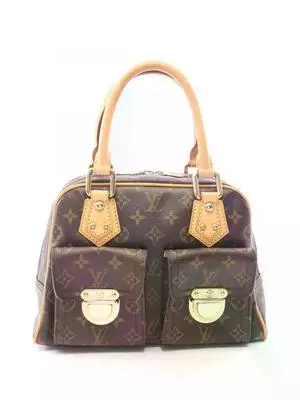 LOUIS VUITTON 2005 Monogram Manhattan Pm Handbag - Brown