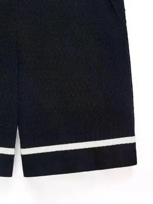 Givenchy Bermuda Shorts In Knit With Paris Embroidery