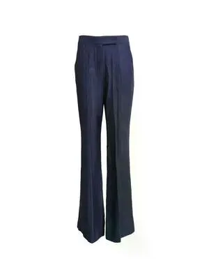 Gabriela Hearst Ribbed Flared Trousers - Blue