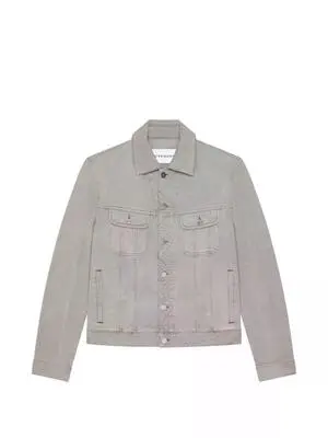 Givenchy Jacket In Denim With Crease Effect - Grey