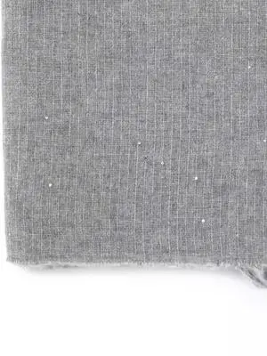 GRAN SASSO Sequin-embellished Frayed Scarf