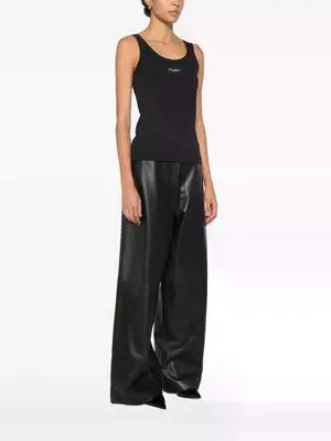 Dolce & Gabbana Logo-patch Ribbed-knit Tank Top