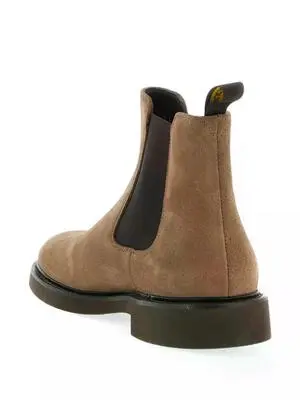 DOUCAL'S Suede Round-toe Chelsea Boots