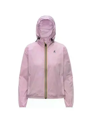 K-WAY Le Vrai 4.0 Hooded Logo-patch Jacket - Pink