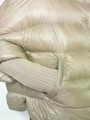 Herno Quilted High-neck Coat - Neutrals