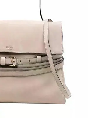 Moschino Belt-detail Leather Shoulder Bag - Neutrals