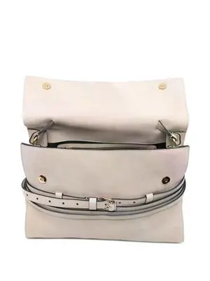 Moschino Belt-detail Leather Shoulder Bag - Neutrals