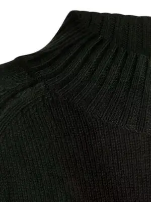 ALLUDE Ribbed-knit Raglan-sleeve Cashmere Sweater