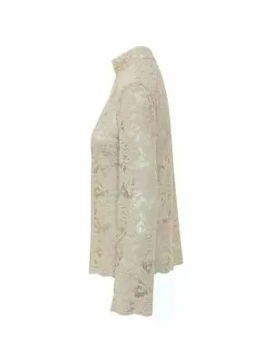 LE SULLY STUDIO Lace High-neck Blouse