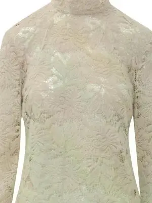 LE SULLY STUDIO Lace High-neck Blouse