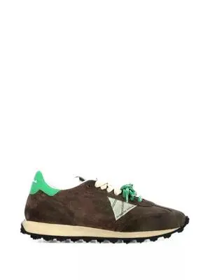 RUN OF Suede Panelled Sneakers - Brown