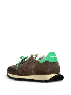 RUN OF Suede Panelled Sneakers - Brown
