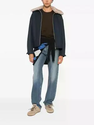 Herno Faux-fur-collar Zip-up Jacket