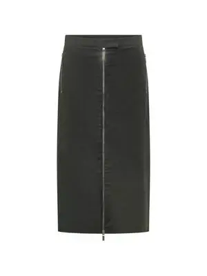 LE SULLY STUDIO Zip-detail Pencil Midi Skirt - Black