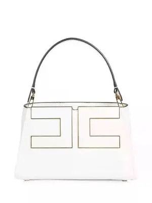 Elisabetta Franchi Logo-plaque Tote Bag - White