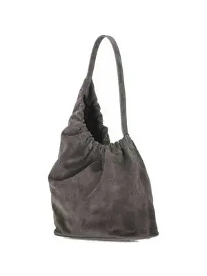 AESTHER EKME Demi Lune Cloud Gathered Suede Tote Bag - Grey