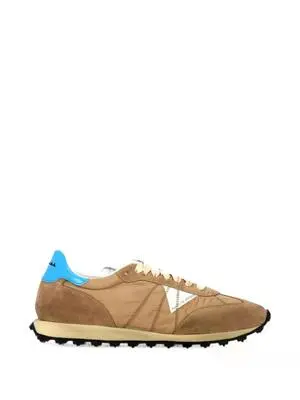 RUN OF Suede Panelled Sneakers - Neutrals