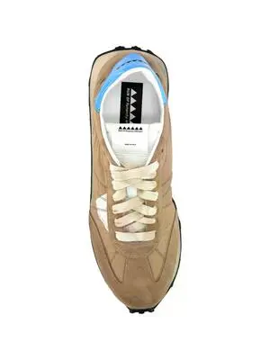 RUN OF Suede Panelled Sneakers - Neutrals