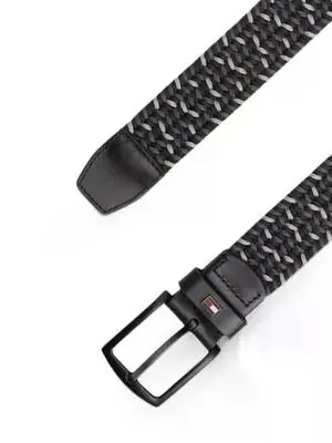 Tommy Hilfiger Denton Braided Leather-trim Belt