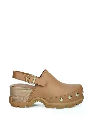 Sorel Studded Slingback Mules - Brown