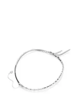 SWAROVSKI Mesmera Crystal-embellished Wrap Necklace - Silver