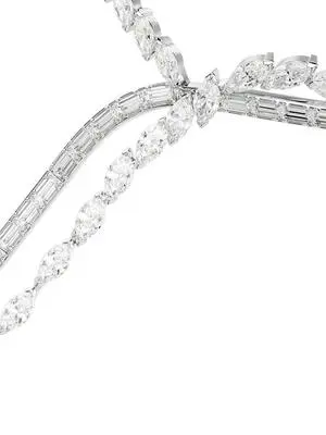 SWAROVSKI Mesmera Crystal-embellished Wrap Necklace - Silver