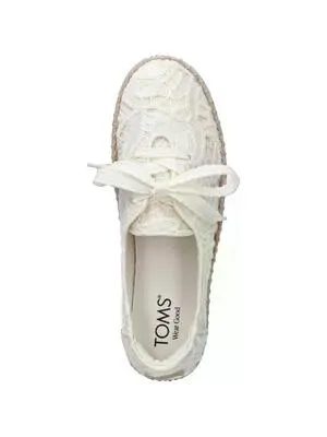 Toms Valencia Lace-embroidered Platform Espadrilles