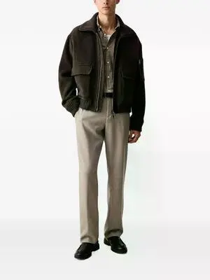Paul & Shark Ribbed-collar Zip-up Jacket
