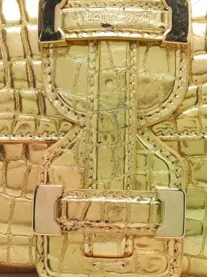 Roberto Cavalli Crocodile-embossed Wristlet Clutch Bag