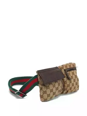 Gucci Gg Web Belt Bag - Neutrals