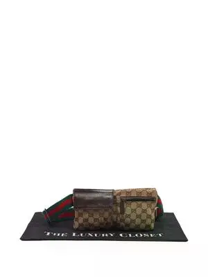 Gucci Gg Web Belt Bag - Neutrals