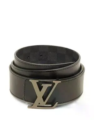 LOUIS VUITTON 2023 Logo-plaque Reversible Belt - Grey