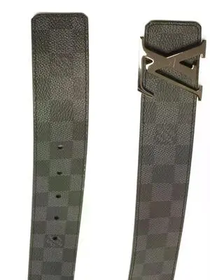 LOUIS VUITTON 2023 Logo-plaque Reversible Belt