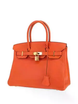 Hermès 30 Birkin Tote Bag - Orange
