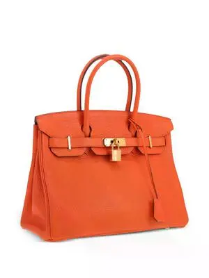 Hermès 2014 30 Birkin Tote Bag - Orange
