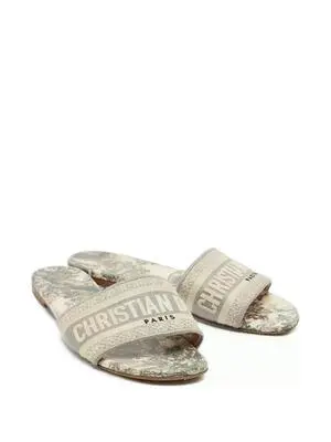 Dior Dway Embroidered Slides