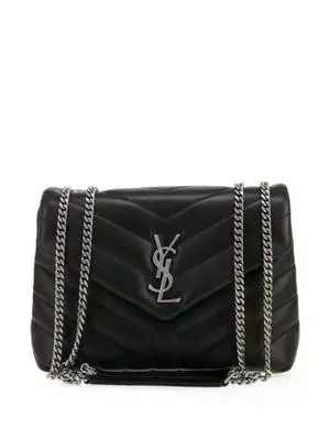 Saint Laurent 2020' Small Loulou Chevron Quilted Shoulder Bag - Black