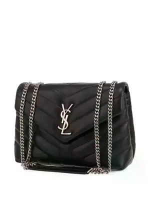 Saint Laurent 2020' Small Loulou Chevron Quilted Shoulder Bag - Black