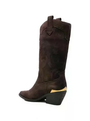 Liu Jo Embroidered Leather Boots