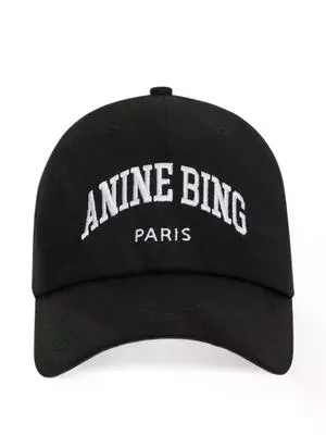 ANINE BING Jeremy Baseball Cap Paris - Black