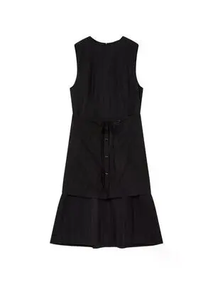 STUDIO TOMBOY Layered Wrap Dress - Black