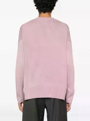 ALLUDE Ribbed-knit Crew-neck Sweater