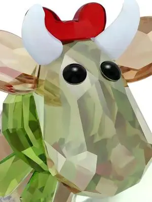 SWAROVSKI Mo Christmas Cow Ornament - Neutrals