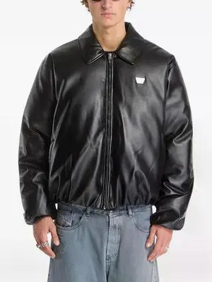 MISBHV Faux-leather Bomber Jacket