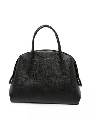 COCCINELLE Tylde Grained Leather Tote Bag - Black