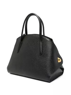 COCCINELLE Grained Leather Tote Bag - Black