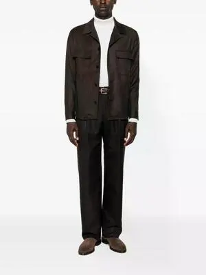 BRIGLIA 1949 John Button-up Pocket-detail Shirt Jacket