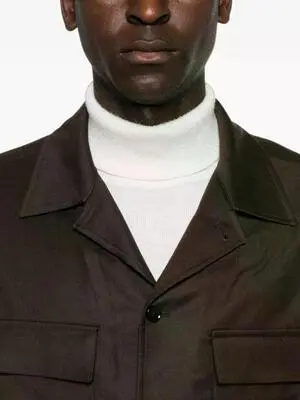 BRIGLIA 1949 John Button-up Pocket-detail Shirt Jacket