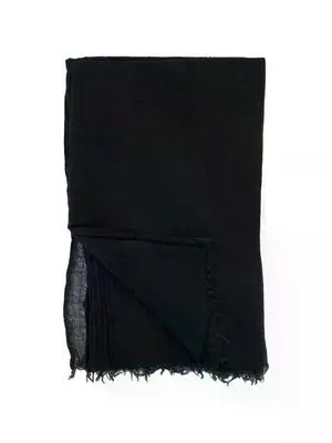 Destin Frayed-edge Scarf - Blue